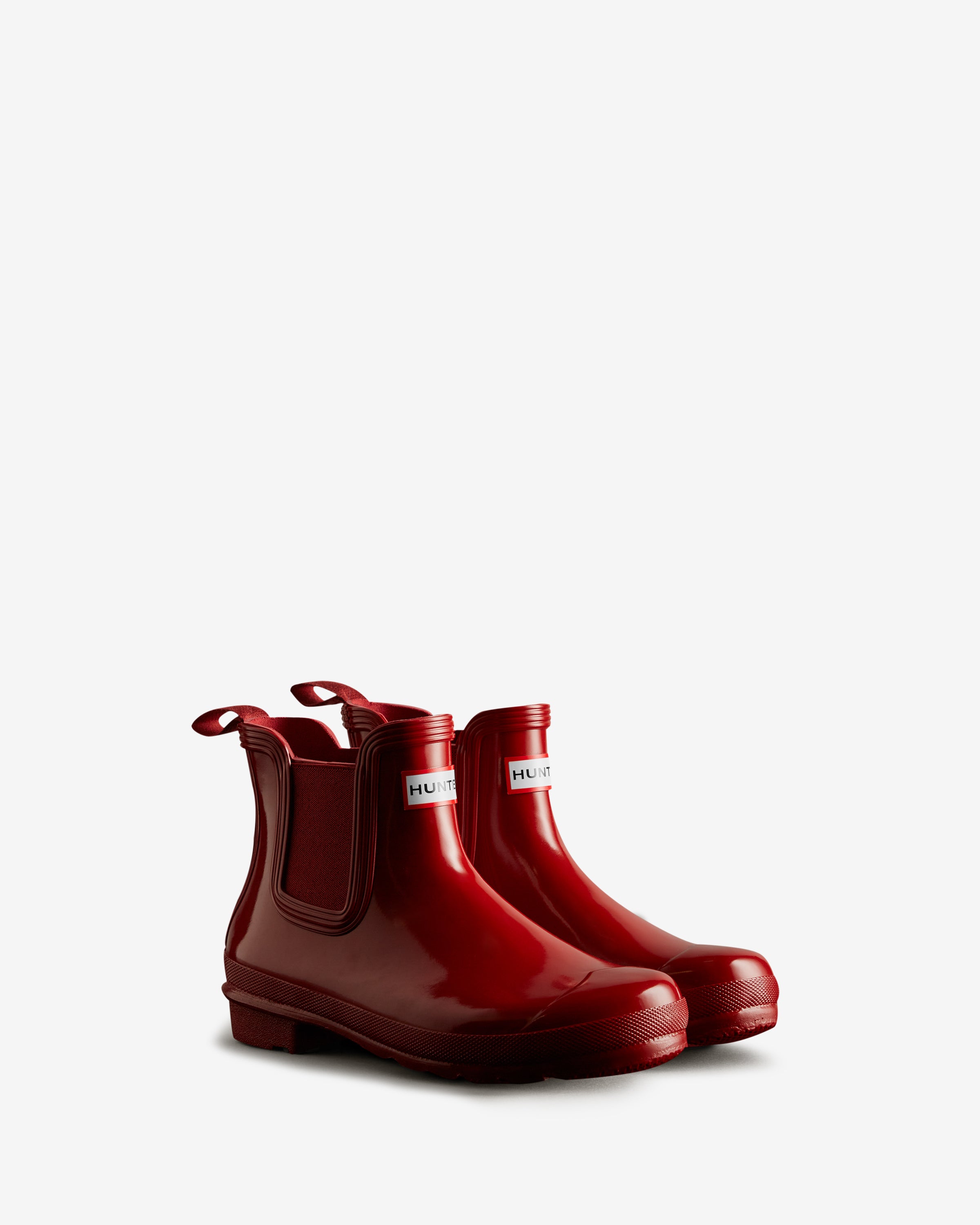 Hunter Boots Women's Original Gloss Chelsea Boots Military Red – Hunter ...